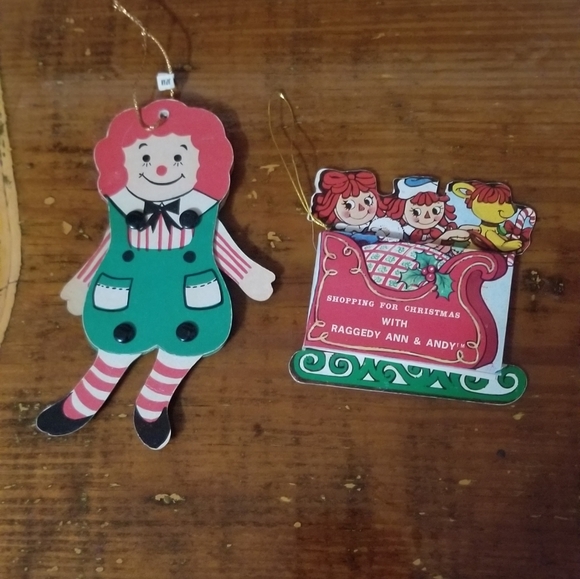 Vintage | Holiday | Vintage Raggedy Ann And Andy Christmas Ornaments ...